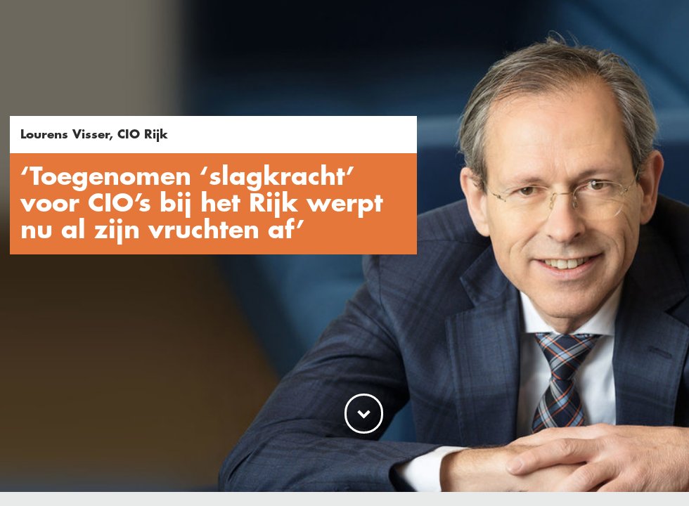De veranderende rol van de CIO bij het Rijk - CIO Special 2021